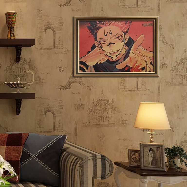 Sukuna Jujutsu Kaisen Kraft Paper Posters